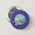 Buzz Lightyear Flying Despeckled Retro Graphic Pinback Button | Zazzle