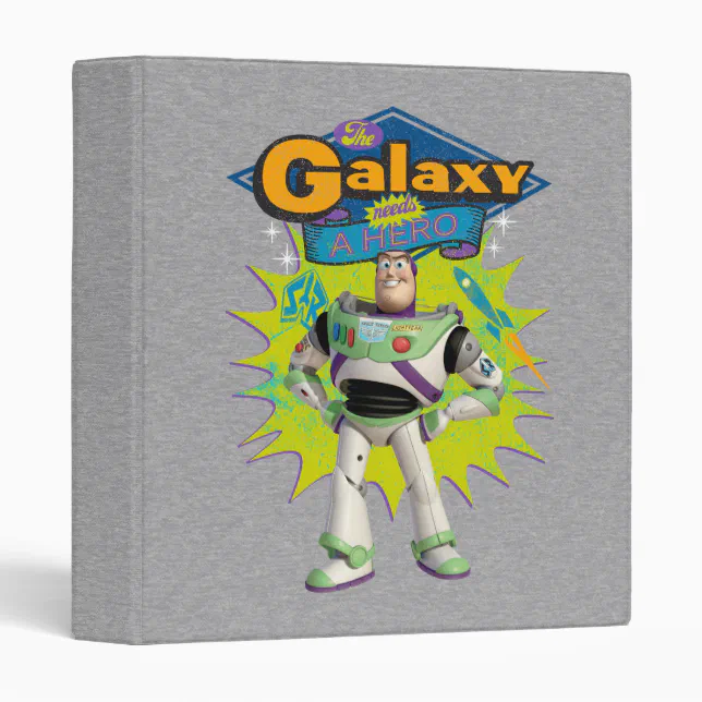 Buzz Lightyear | The Galaxy Needs a Hero 3 Ring Binder | Zazzle