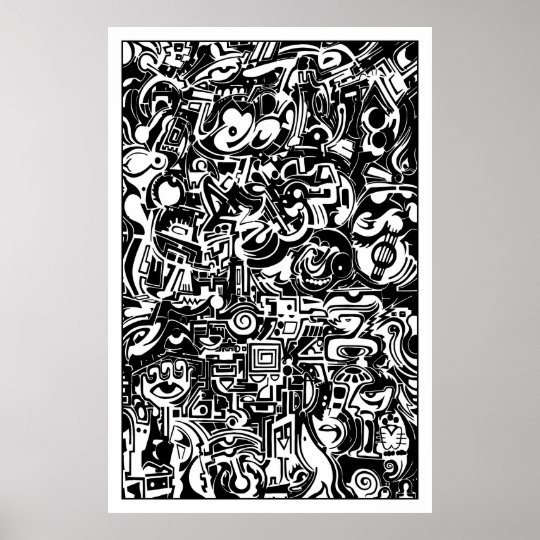 BW POSTER | Zazzle.com