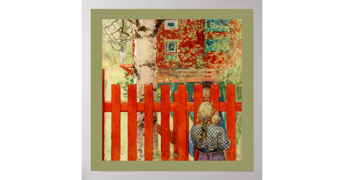 By the Fence Poster | Zazzle