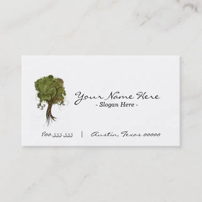 "By The Tree" Business Card | Zazzle