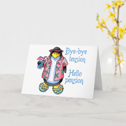 Bye Bye Tension Card | Zazzle