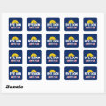 Bye Don BIDEN 2020 President HARRIS Square Sticker | Zazzle