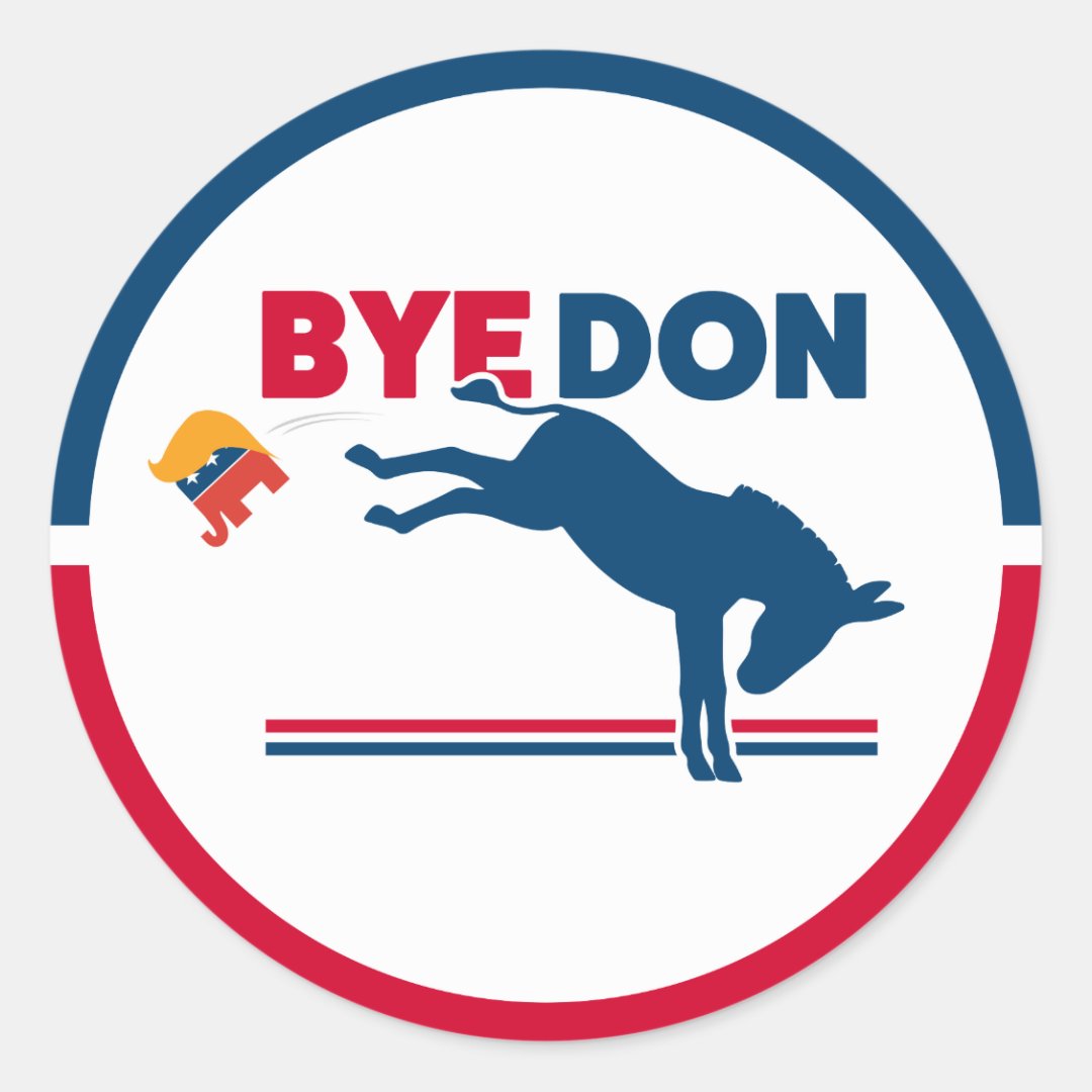 Bye Don - Sticker | Zazzle