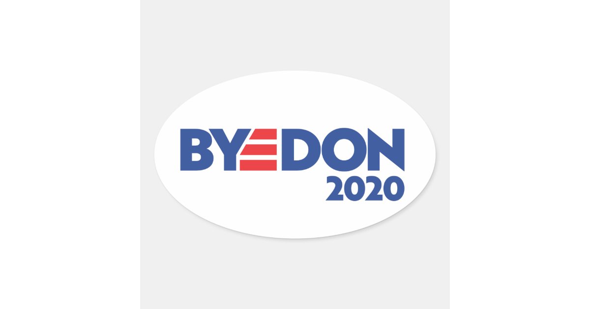 BYEDON OVAL STICKER | Zazzle