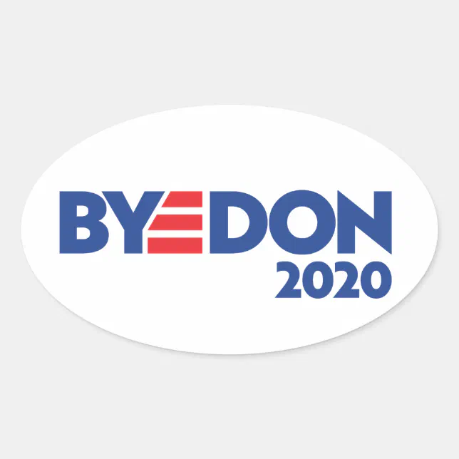 BYEDON OVAL STICKER | Zazzle