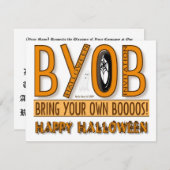 BYOB: Bring Your Own Boos Halloween Invitation | Zazzle