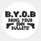 BRING YOUR OWN BOOZE STAR STICKER | Zazzle.com