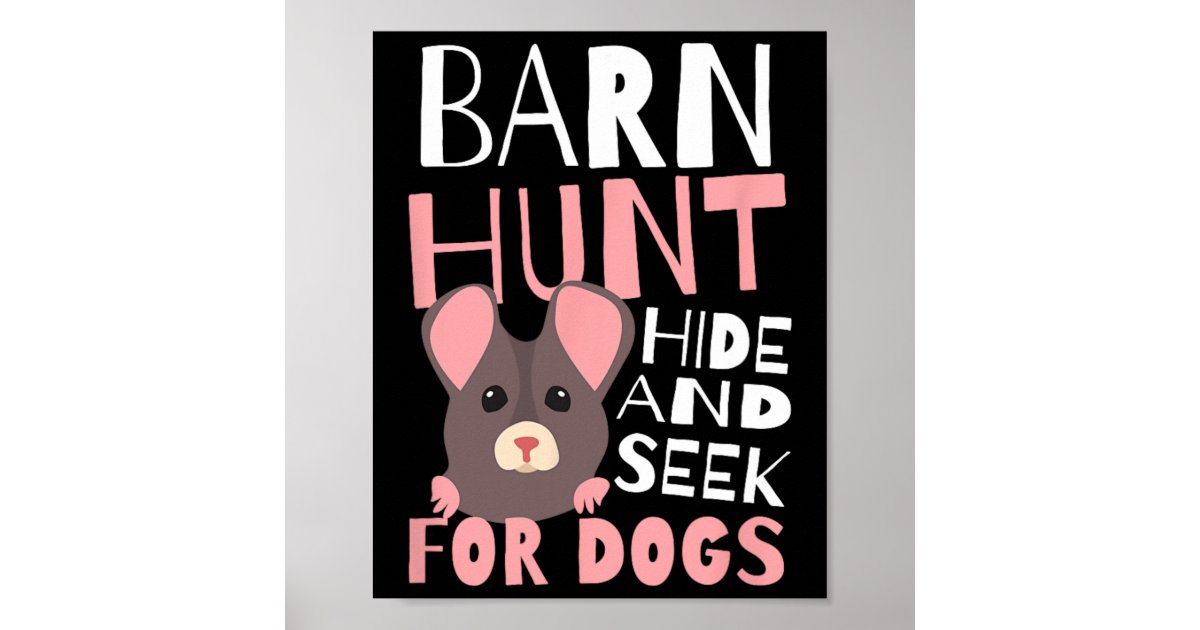 Byrn Hunt Hide And Seek Design Rn Hunt Poster | Zazzle