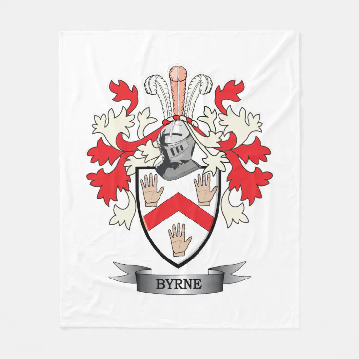 Byrne Coat of Arms Fleece Blanket | Zazzle