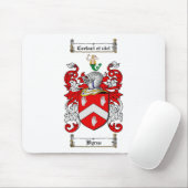 BYRNE FAMILY CREST - BYRNE COAT OF ARMS MOUSE PAD | Zazzle