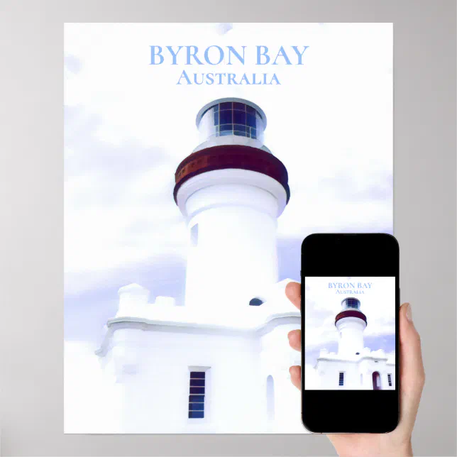 Byron Bay lighthouse Australia travel Poster | Zazzle