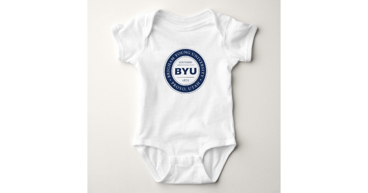BYU Circle Logo Baby Bodysuit | Zazzle