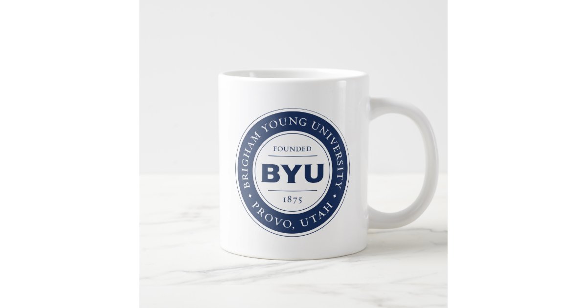 BYU Circle Logo Giant Coffee Mug | Zazzle