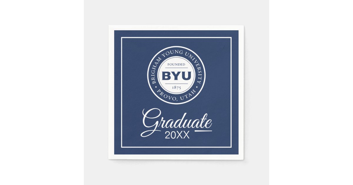 BYU Circle Logo Napkins | Zazzle