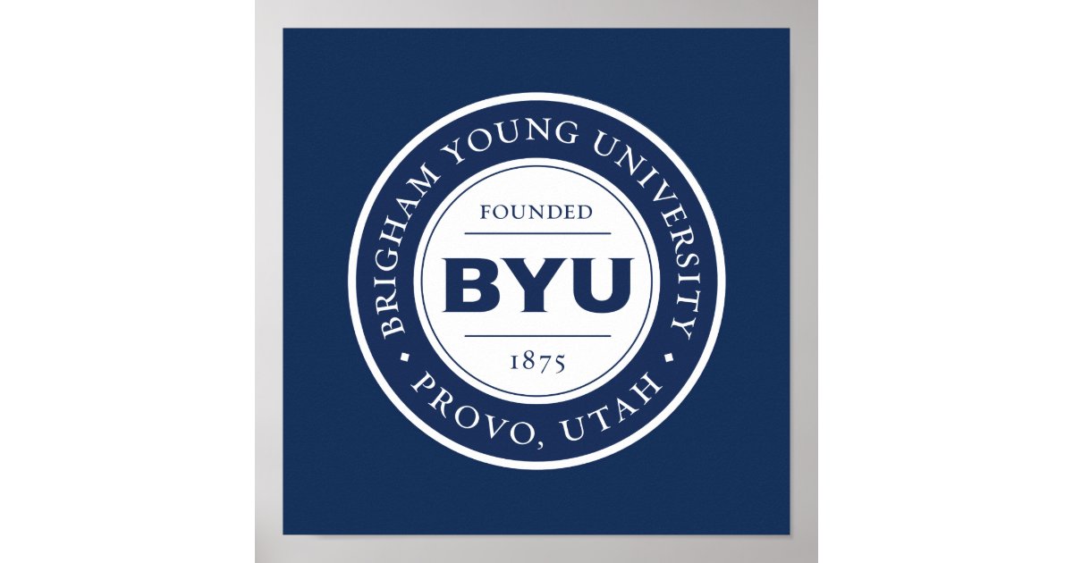 BYU Circle Logo Poster | Zazzle