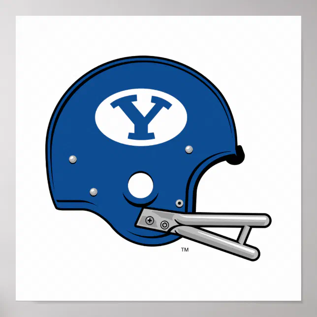 BYU Football Helmet Poster | Zazzle