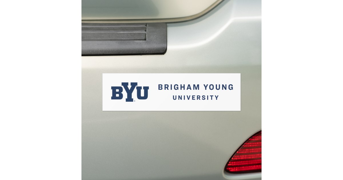 BYU Logo Bumper Sticker | Zazzle