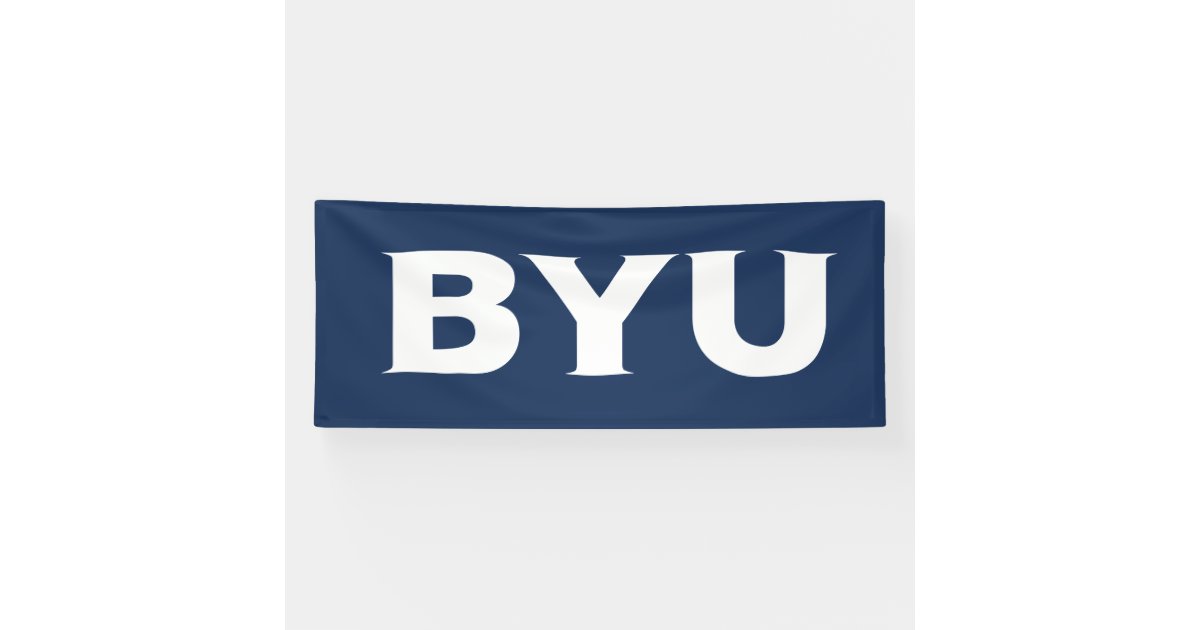 BYU Text Logo Banner | Zazzle
