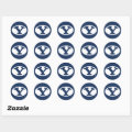 BYU Y CLASSIC ROUND STICKER | Zazzle