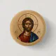 Byzantine Christian Orthodox Icons: Jesus Christ Button | Zazzle