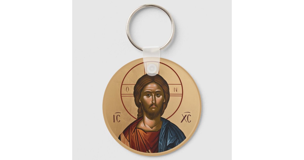 Byzantine Christian Orthodox Icons: Jesus Christ Keychain | Zazzle