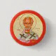 Byzantine Christian Orthodox Icons: St. Nickolas Button | Zazzle