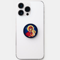Byzantine Christian Orthodox Icons: Virgin Mary PopSocket | Zazzle