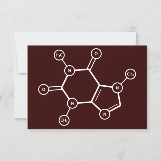 C8H10N4O2 molecular structure Invitation | Zazzle