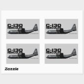 C-130 Hercules Rectangular Sticker | Zazzle