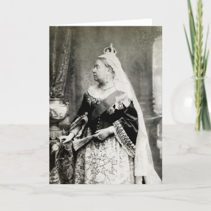 C. 1880 Queen Victoria of England Card | Zazzle.com