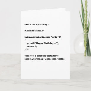 For Programmer Birthday Cards | Zazzle