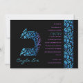 C Caf Hebrew Letter Set Bat Mitzvah Invitation | Zazzle