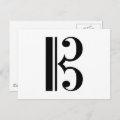 C-Clef Postcard | Zazzle
