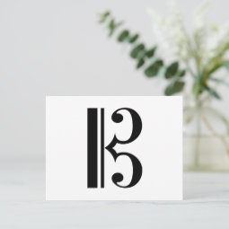 C-Clef Postcard | Zazzle