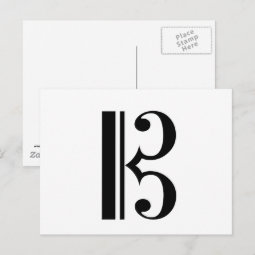C-Clef Postcard | Zazzle