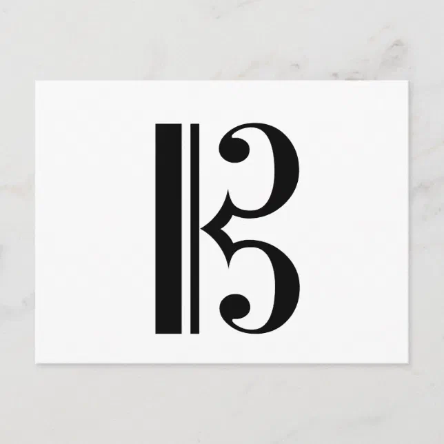 C-Clef Postcard | Zazzle