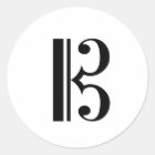 C-Clef Music Symbol Classic Round Sticker | Zazzle.com