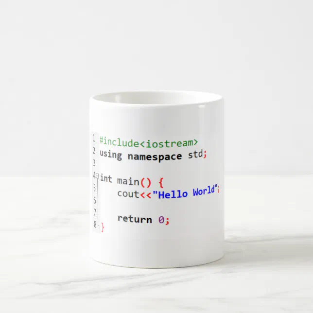 C++ Hello World Coffee Mug | Zazzle