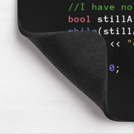 C Infinite Loop Eat Sleep Code Mousepad Zazzle 
