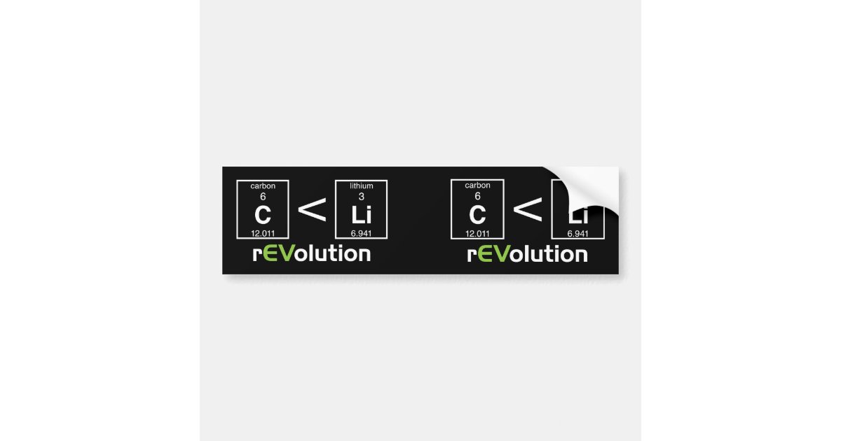 C is less than Li Bumper Sticker | Zazzle