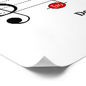 C Major Scale in Treble Clef Kids Music Literacy Poster | Zazzle