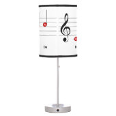 C Major Scale in Treble Clef Kids Music Literacy Table Lamp | Zazzle