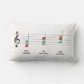 C Major Triad Inversions Solfege Kids Music Lesson Lumbar Pillow | Zazzle