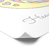 C monogram art Celia girls name meaning poster | Zazzle