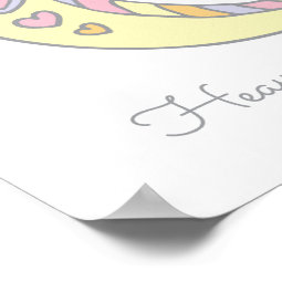 C monogram art Celia girls name meaning poster | Zazzle