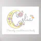 C monogram art Celia girls name meaning poster | Zazzle