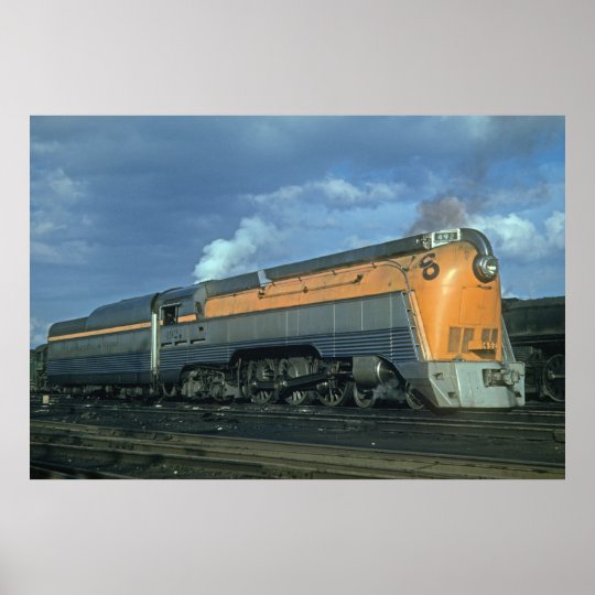 C&O Hudson Class 4-6-4 Streamliner Poster | Zazzle.com