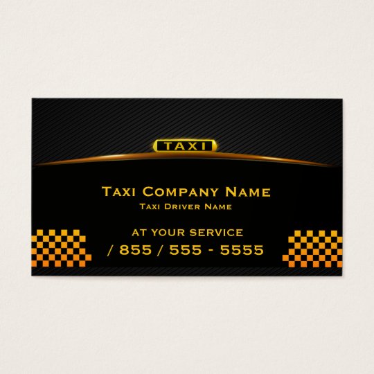 Cab Company Taxi Driver Business Card | Zazzle.com