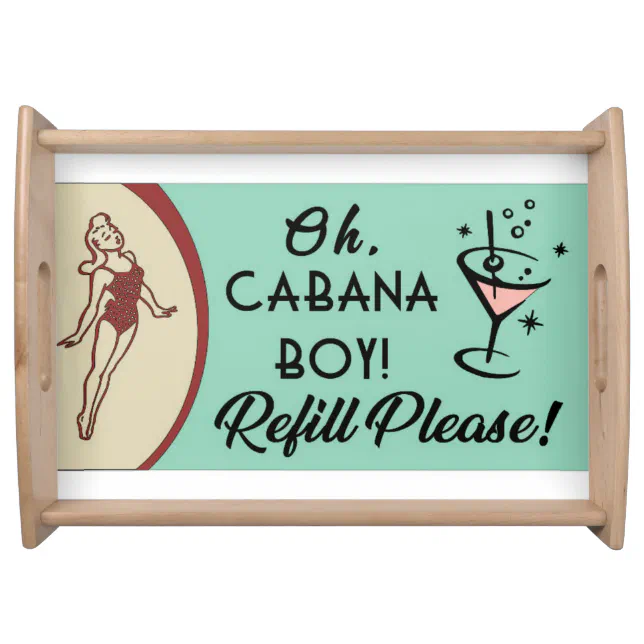 Cabana Boy Serving Tray Zazzle